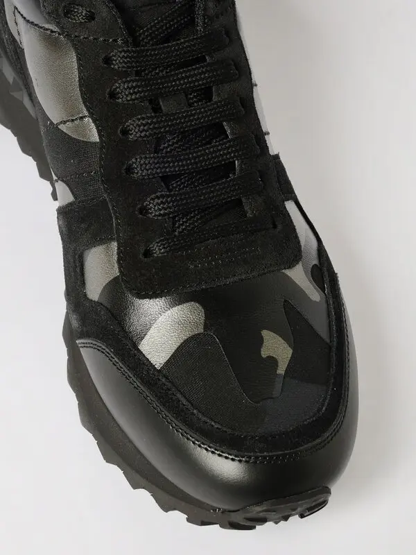 Valentino Garavani Camouflage Sneakers - Black