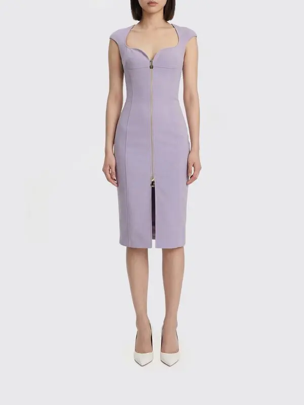 Elisabetta Franchi Midi Dress - Violet