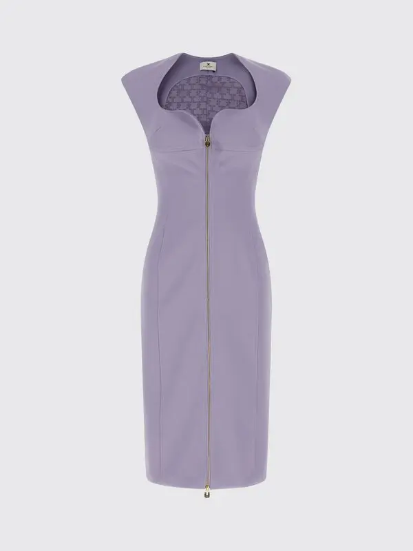 Elisabetta Franchi Midi Dress - Violet