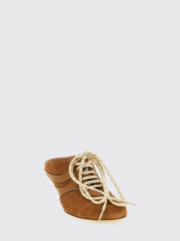 Dries Van Noten Suede Mules - Brown