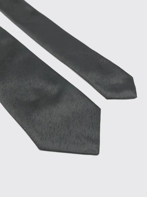 Emporio Armani Jacquard Silk Tie - Grey