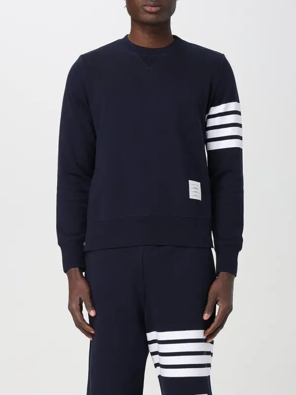 Thom Browne Crewneck Sweatshirt - Navy