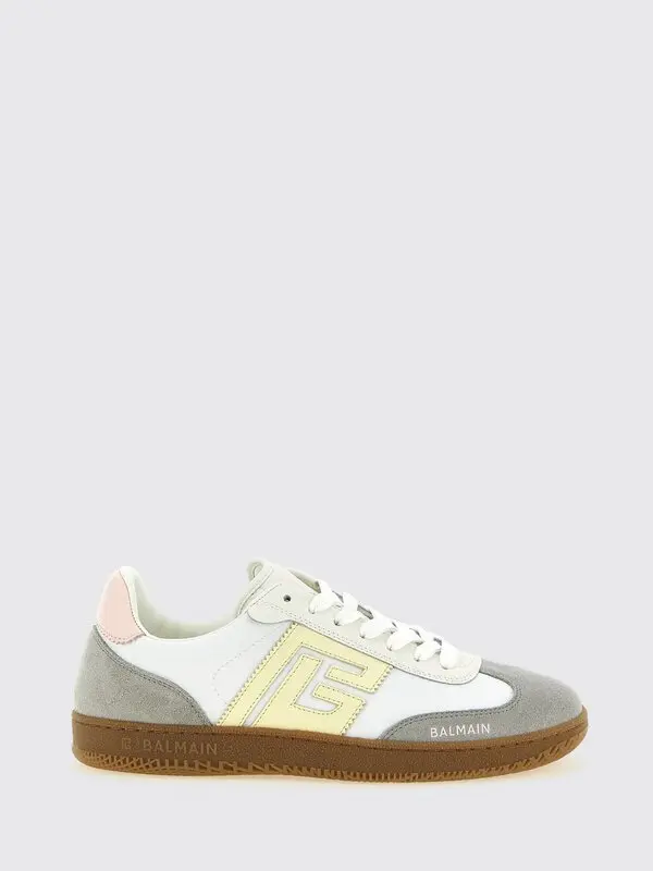 Balmain Swan Leather Sneakers
