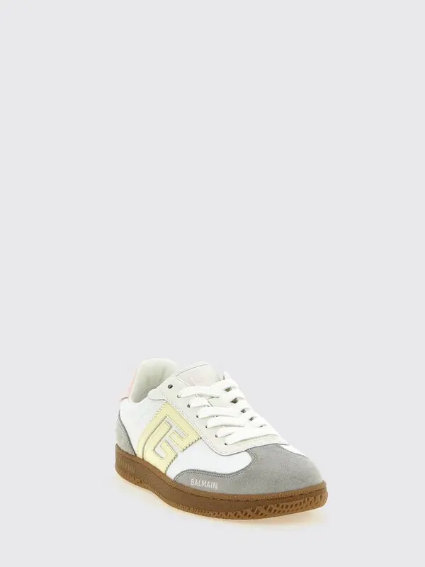Balmain Swan Leather Sneakers