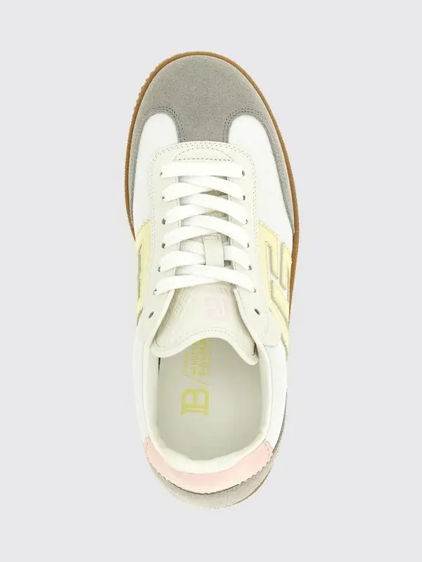 Balmain Swan Leather Sneakers