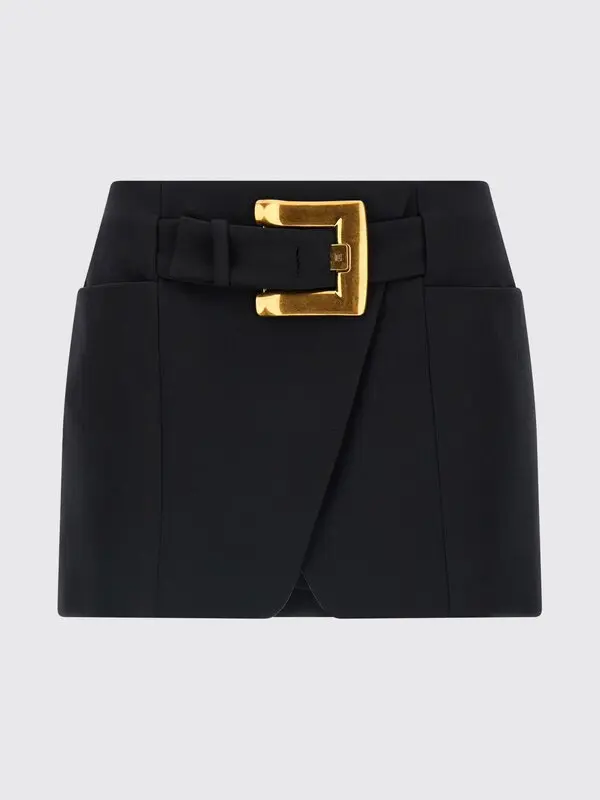 Balmain Belted Mini Skirt