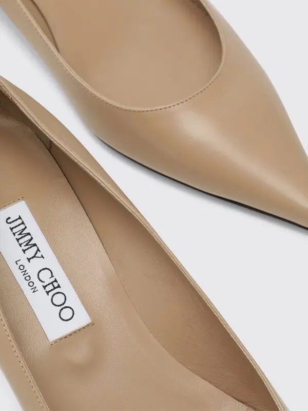 JIMMY CHOO Amelia Leather Pumps - Camel