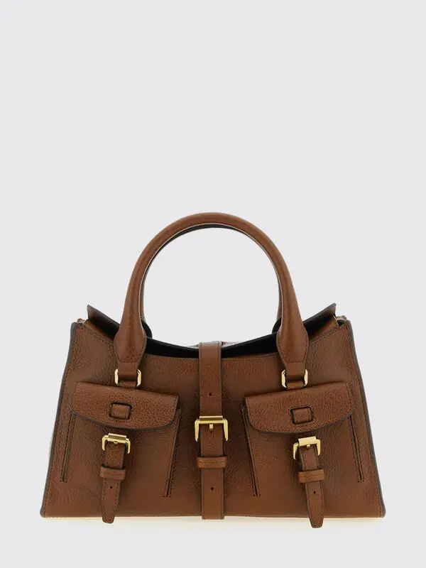 Mulberry Roxanne Small Hammered Leather Bag - Brown