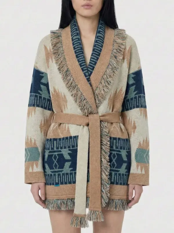 Alanui Navajo-inspired Belted Cardigan