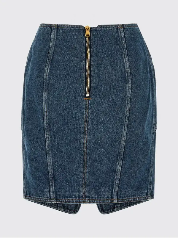 Balmain Denim Skirt - Blue