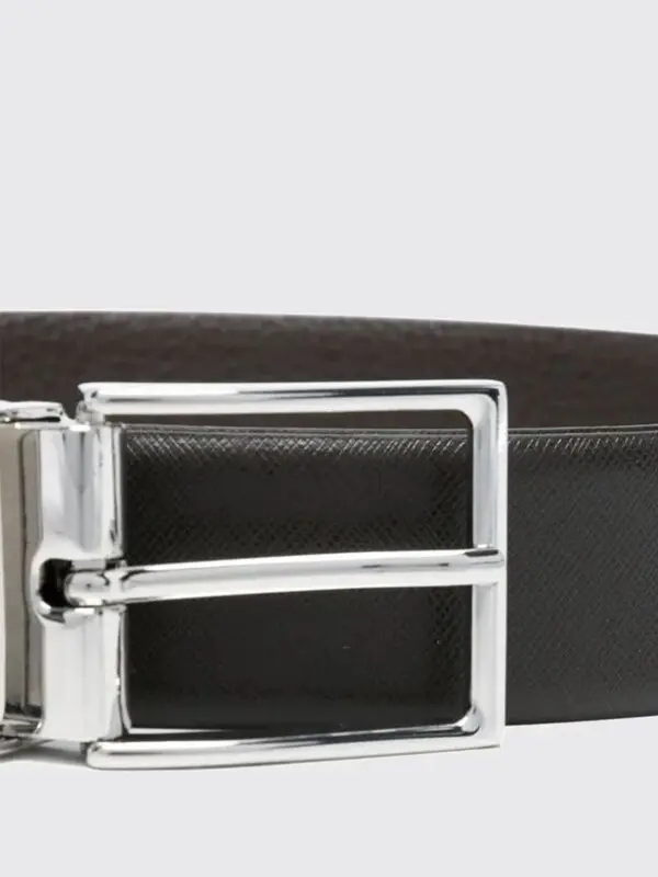 Emporio Armani Leather Belt - Dark