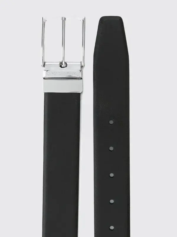 Emporio Armani Leather Belt - Dark