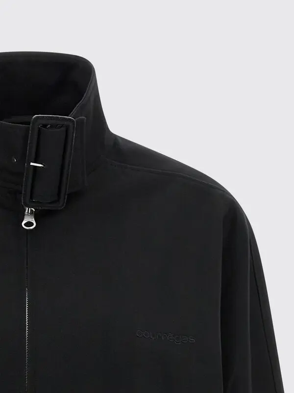 COURREGES Cotton Jacket With High Collar