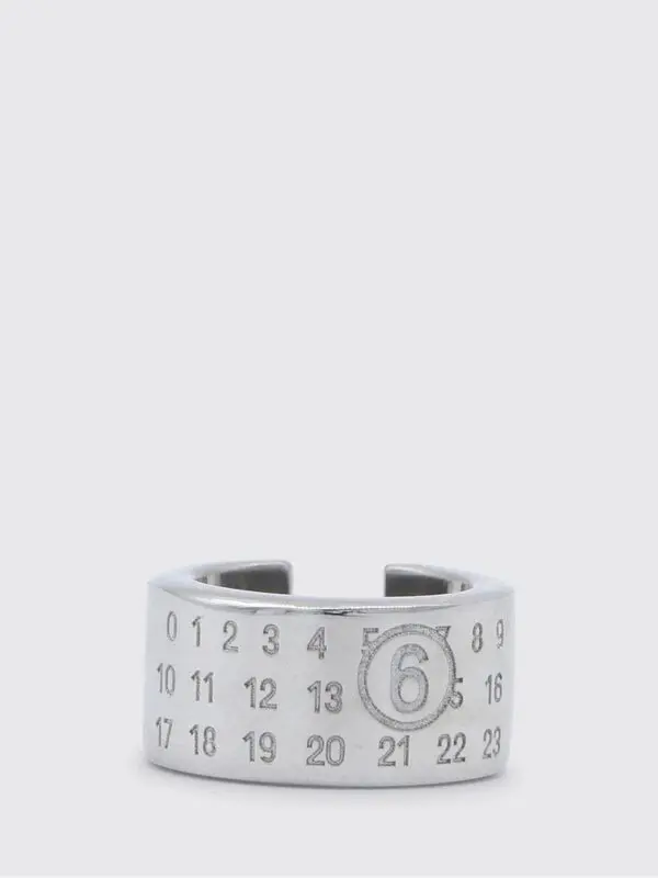 MAISON MARGIELA Ear Cuff With Logo Detail - Silver
