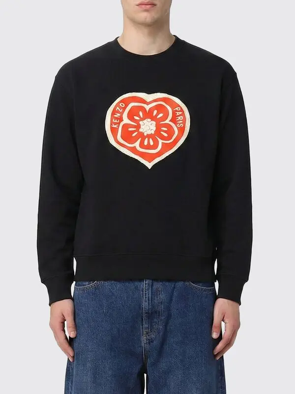 Kenzo Cotton Crewneck Sweatshirt With Logo