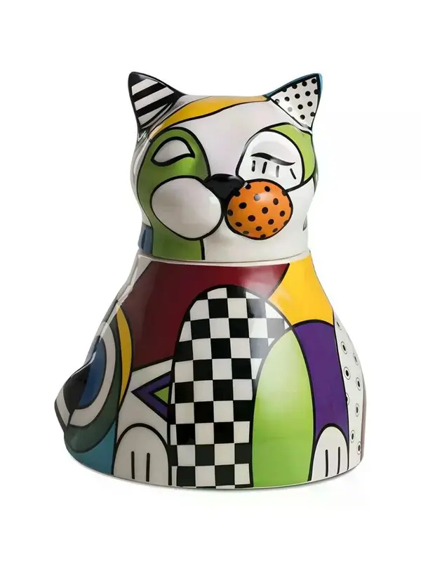 EGAN Warà Geometric-detail Container - White