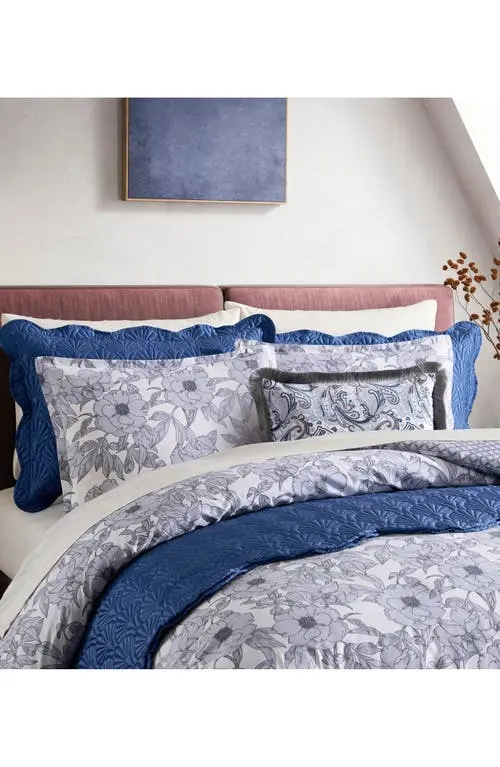 Ted Baker London Mood Floral Comforter & Pillow Shams Set - Deep Blue