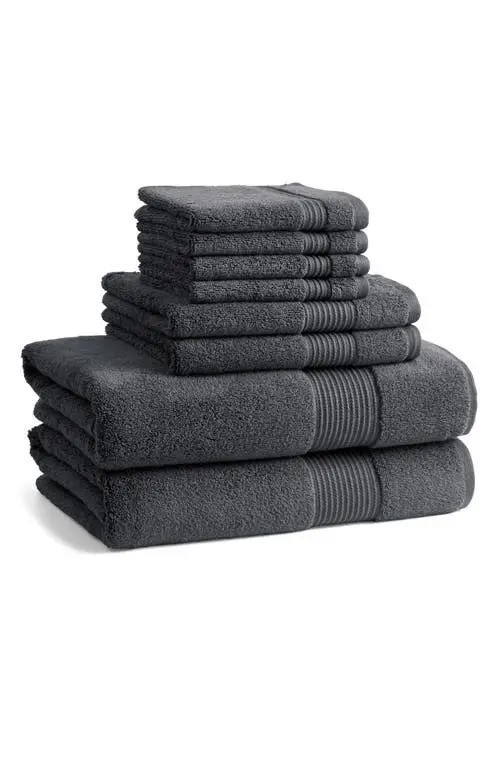 Ted Baker London 8-piece Bath Towel Set - Dark Grey