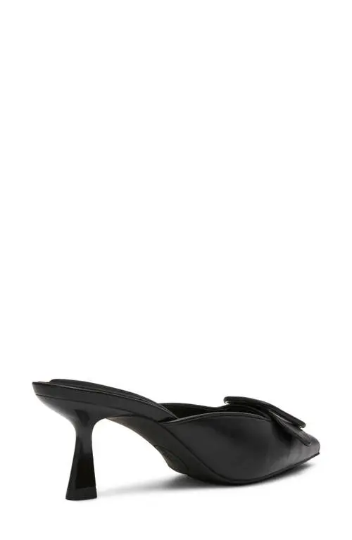 Anne Klein Cassia Buckled Kitten Heel Mules