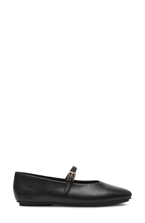 Anne Klein Connie Mary Jane Flat - Black Smooth