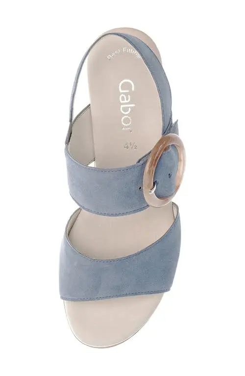 Gabor Wedge Sandal - Nautic