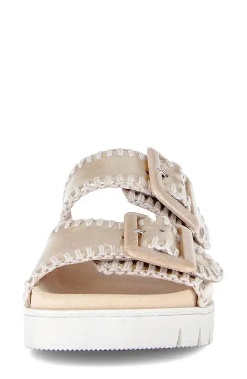 Gabor Two-strap Lug Sole Sandal - Platino
