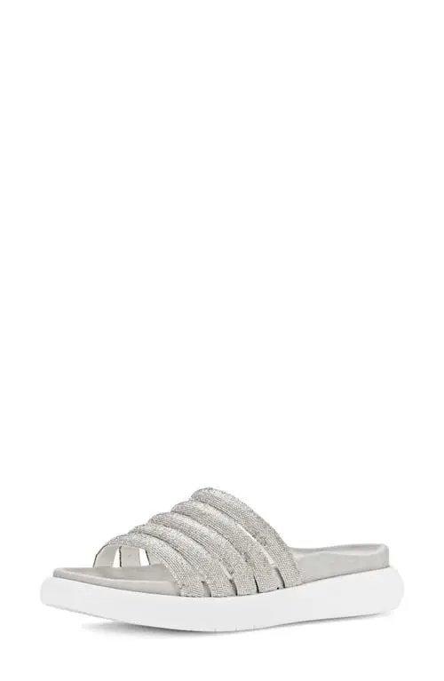 Gabor Strappy Slide Sandal - Kristall