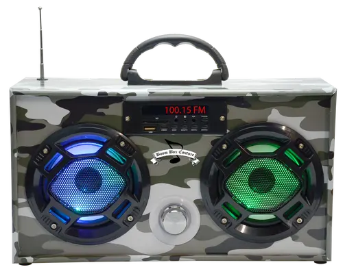 TREND TECH Boombox Bluetooth Speaker - Green Camo