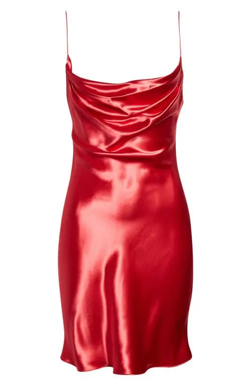 Balmain Satin Slipdress With Thin Straps