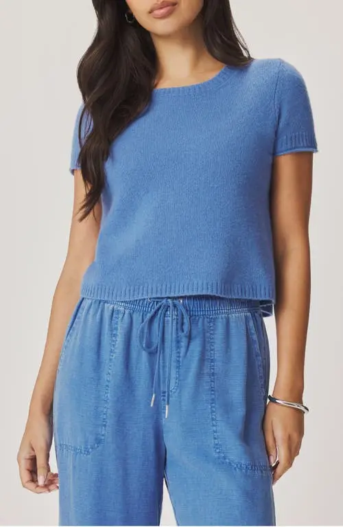 Splendid Emerson Short Sleeve Sweater - Perfect Blue