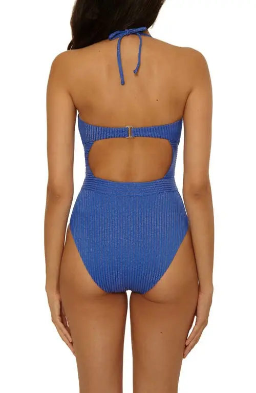 BECCA By Rebecca Virtue Golden Isle Strapless One-piece Swimsuit - Lapis