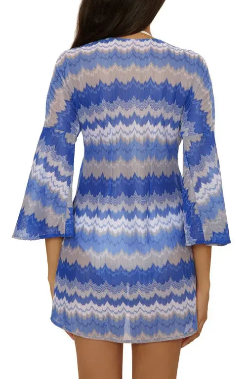 BECCA By Rebecca Virtue Santorini Long Sleeve Cover-up Tunic