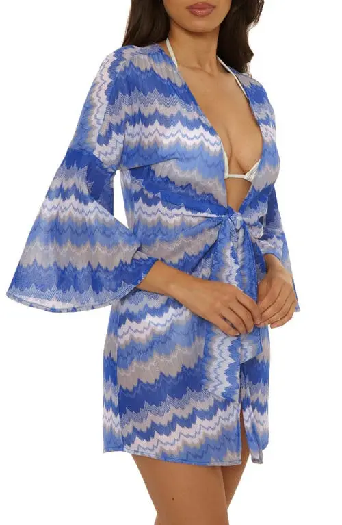 BECCA By Rebecca Virtue Santorini Long Sleeve Cover-up Tunic