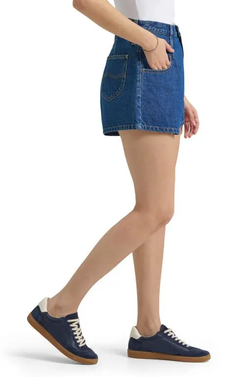 LEEM High Waisted Denim Shorts