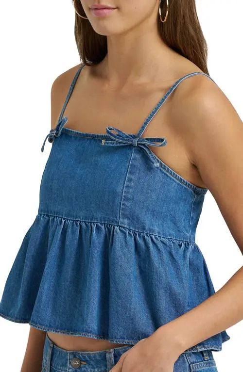 LEEM Denim Peplum Camisole