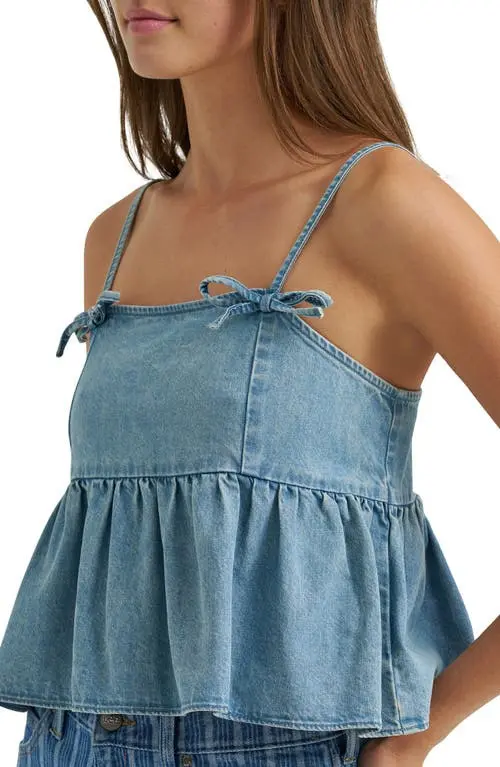 LEEM Denim Peplum Camisole - Mid Step