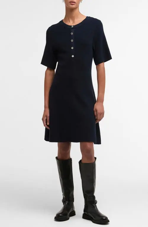 Barbour Camille Rib Knit A-line Dress