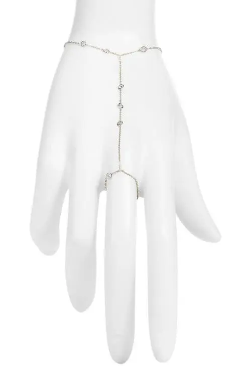 VIDAKUSH Raindrop Hand Chain - Silver
