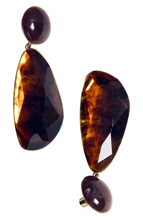 Mango Resin Pendant Drop Earrings