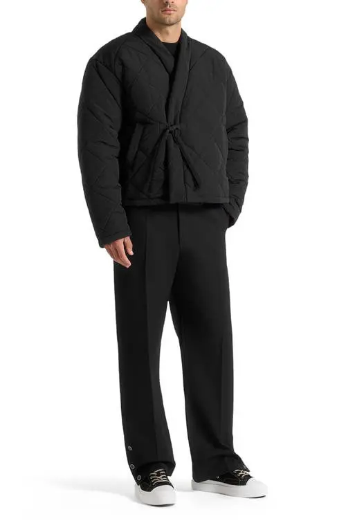 Manière De Voir Emil Quilted Wrap Puffer Jacket