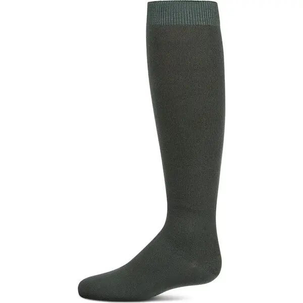 MEMOI Ribbed Knee High Socks - Cilantro