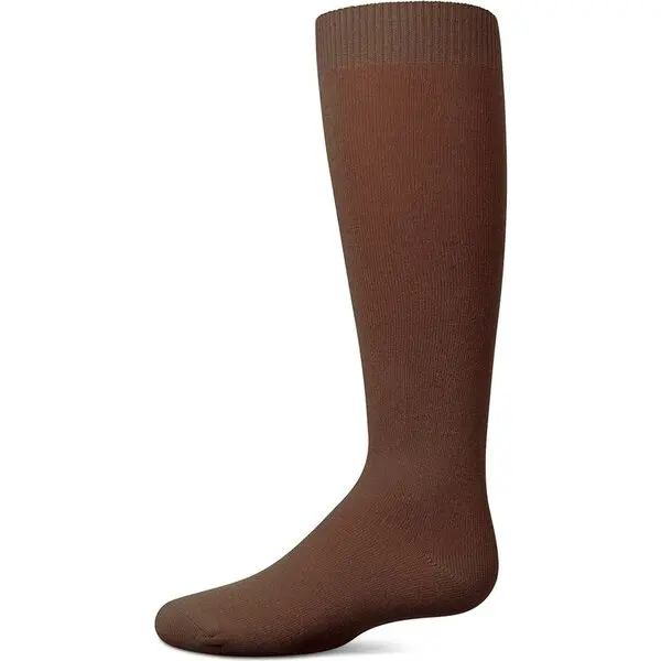 MEMOI Ribbed Knee High Socks - Cinnamon