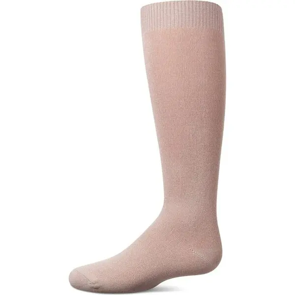 MEMOI Ribbed Knee High Socks - Light Mauve