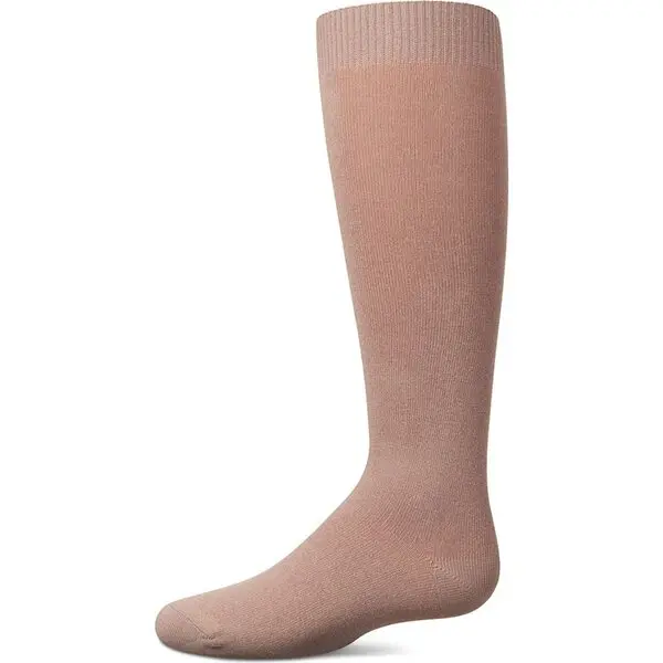 MEMOI Ribbed Knee High Socks - Taupe Gray