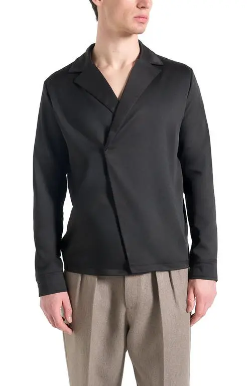 Manière De Voir Alban Satin Double Breasted Shirt