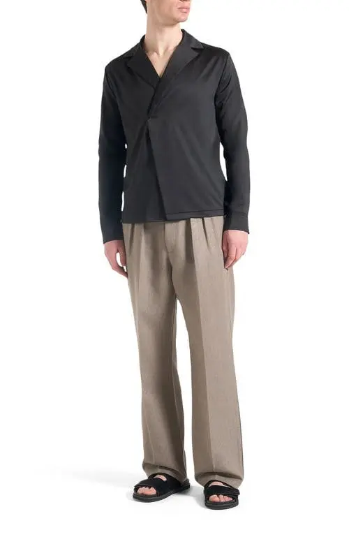 Manière De Voir Alban Satin Double Breasted Shirt