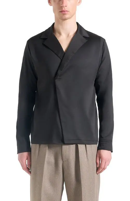 Manière De Voir Alban Satin Double Breasted Shirt