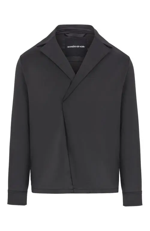 Manière De Voir Alban Satin Double Breasted Shirt