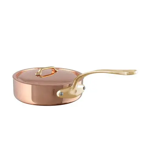 MAUVIEL M'heritage M'200 B 3.3 Quart Saute Pan With Lid - Copper