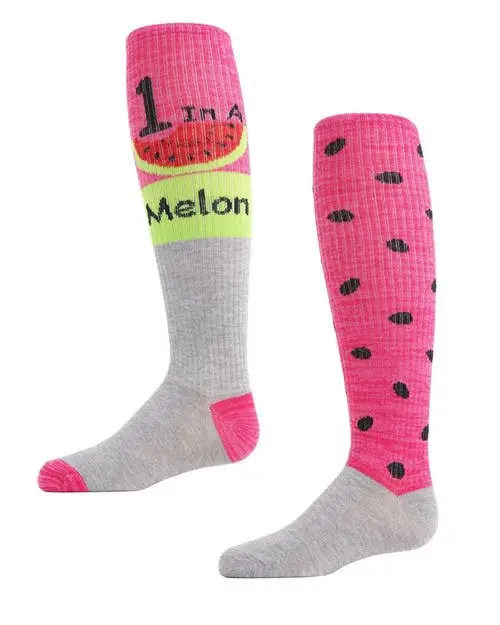 MEMOI One In A Melon Knee High Socks 2-pack - Assorted